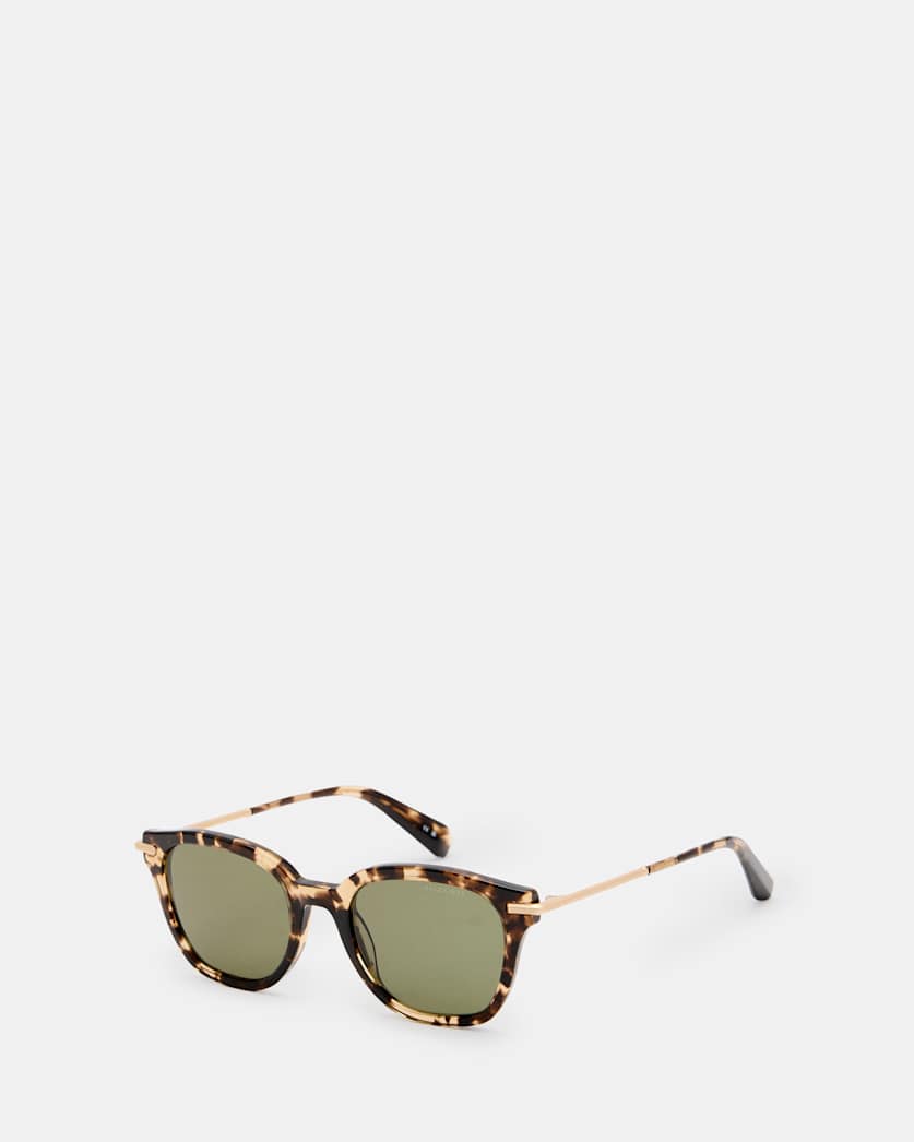 Valensi Panto Shape Sunglasses Grey/Silver | ALLSAINTS